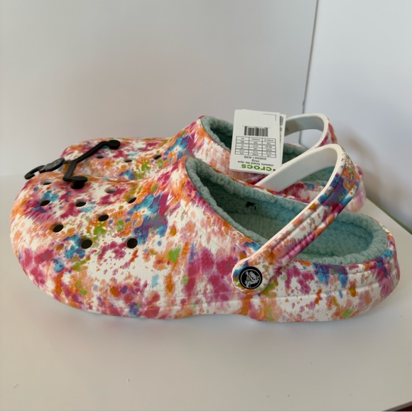 CROCS | Shoes | Crocs Mens Pink Orange Zing Tiedye Classic Lined ...